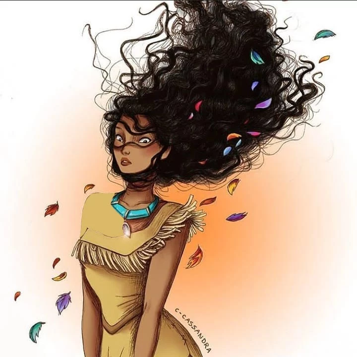 اگر پرنسس های دیزنی موهاشون فرفری بود چه شکلی میشدن