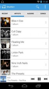 دانلود موزیک پلیر Shuttle+ Music Player v1.3.6 برای اندروید
