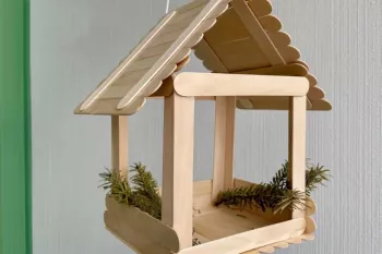 نحوه ساخت لونه پرنده با چوب بستنی